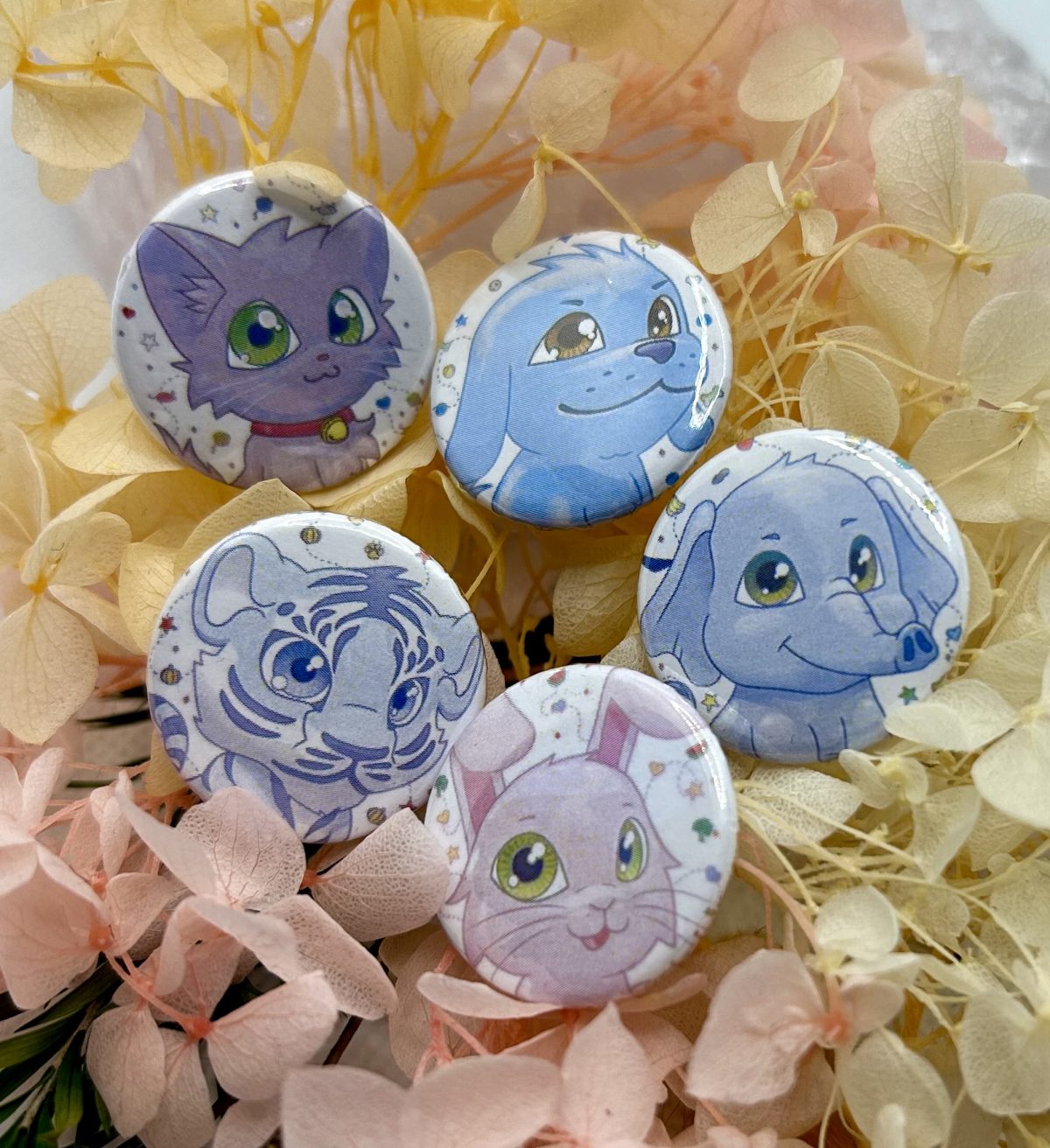 Cute Animal 5 Pack Badge - Boobert's Gifts